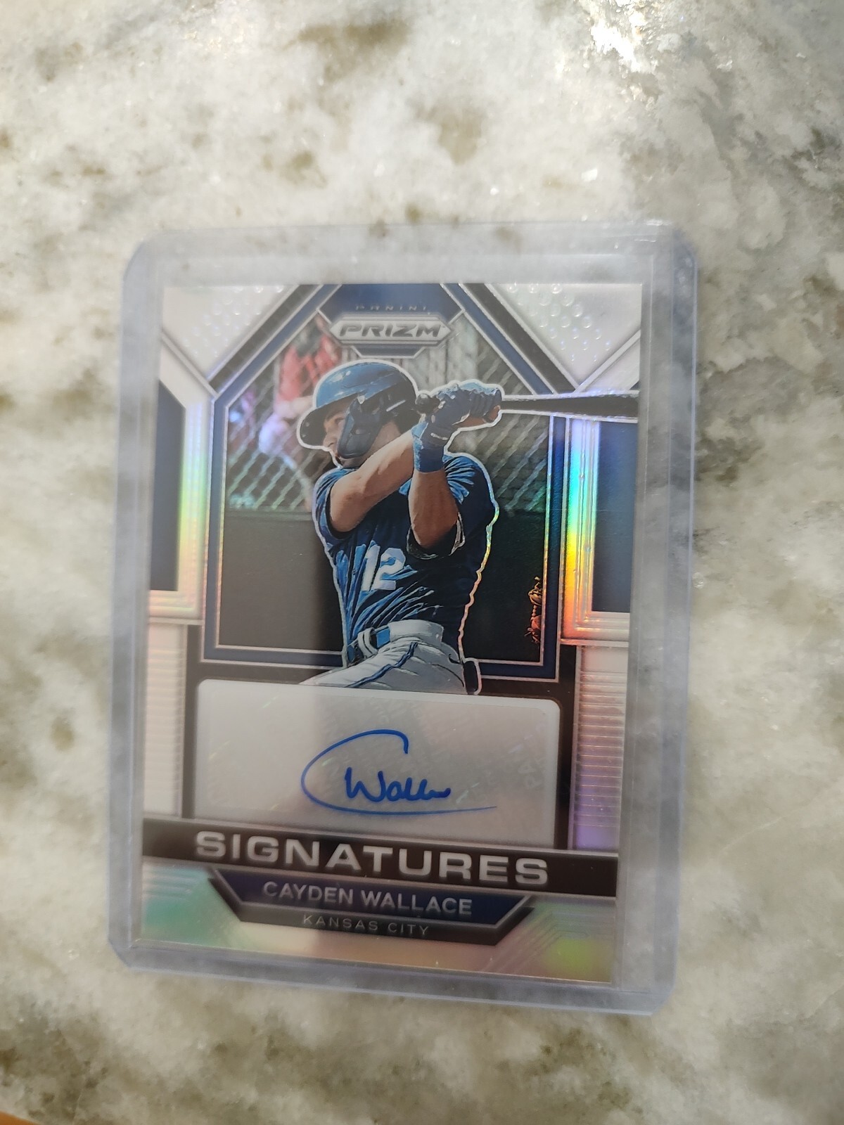 Cayden Wallace 2023 Prizm Signatures Auto Autograph SILVER HOLO KC ...