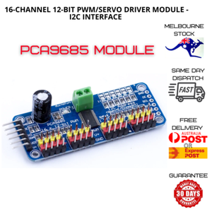 PCA 9685 16 Channel 12-bit PWM Servo Controller Driver Module | eBay
