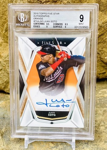 2018/2019 Juan Soto /5 Autograph Topps Five Star POP 1 BGS 9 10 Auto RC ...