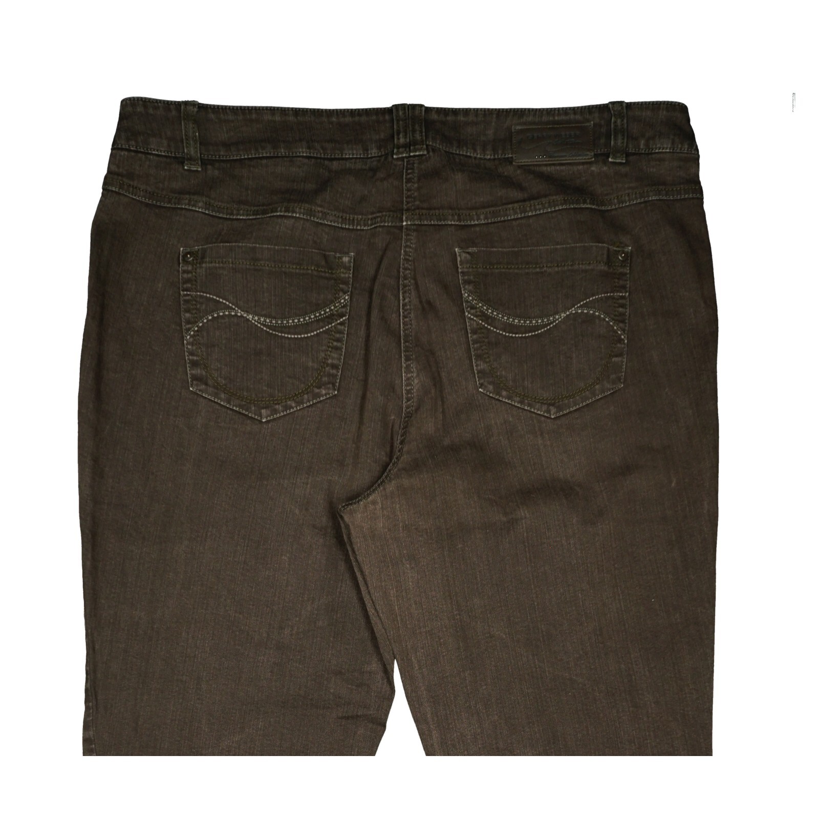 GERRY WEBER Roxane Stretch Jeans Hose Straight high 48R W38 L30 braun ...