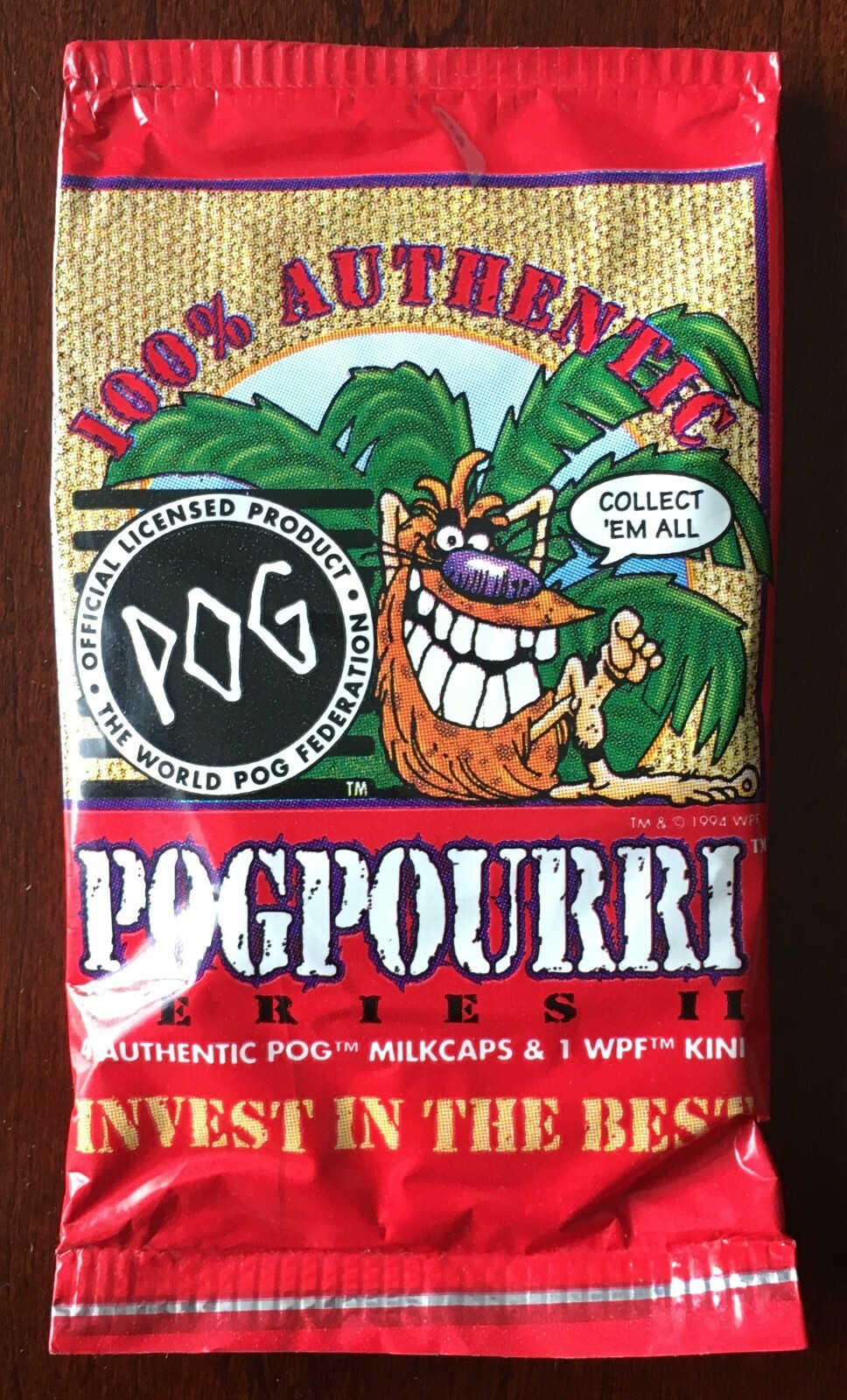 MINT 1994 Pogpourri Pogs Milk Caps - 4 POG MILKCAPS & 1 WPF Kini for ...