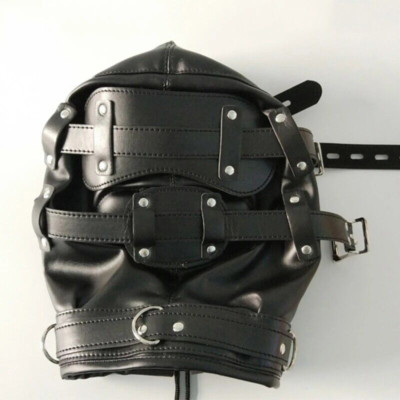 Gag Mask Head Harness Hood Lockable Fetish Head Gimp Sensory ...