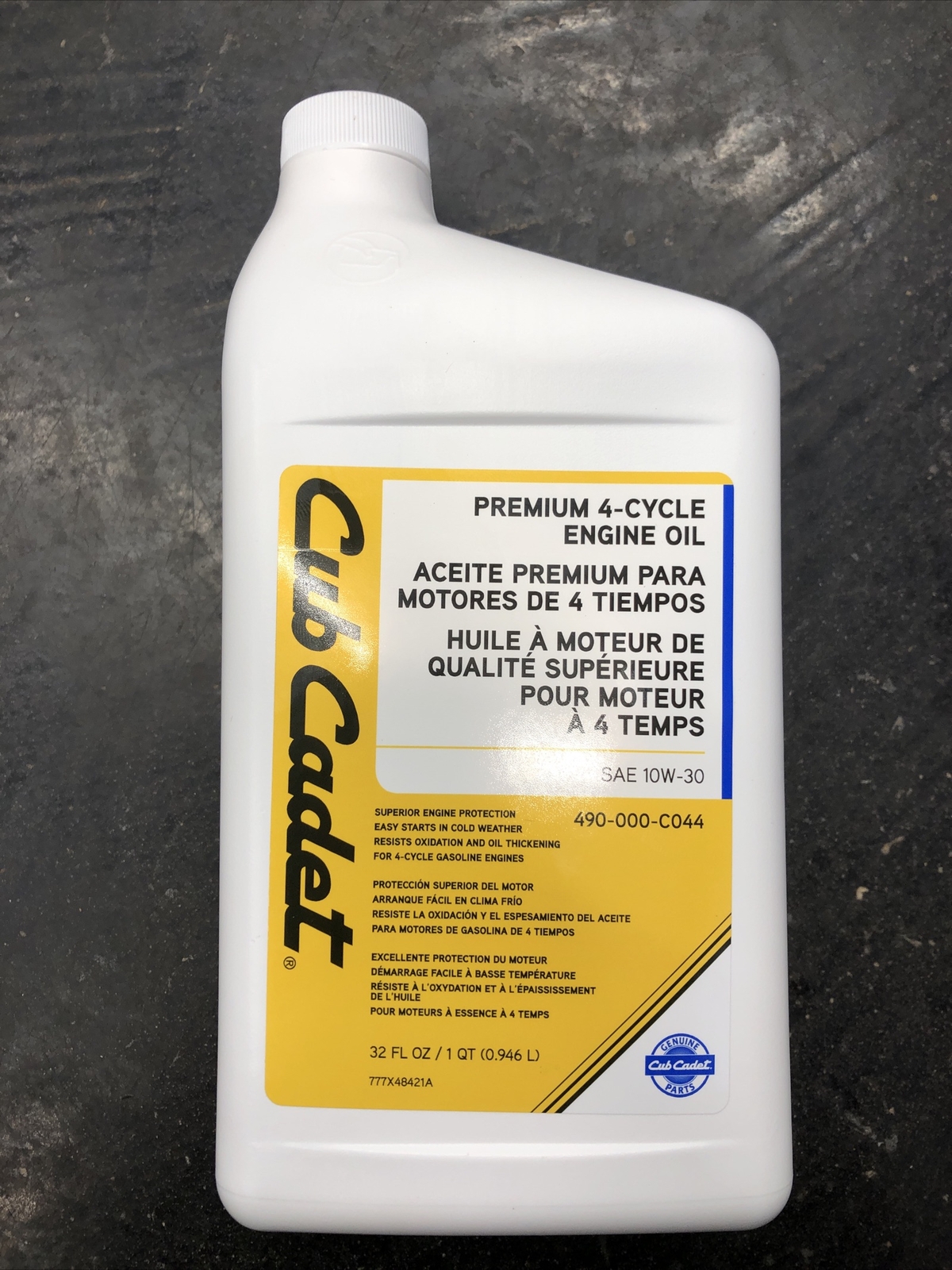 OEM CUB CADET 490-000-C044 PREMIUM 4-CYCLE ENGINE OIL 10W-30 | eBay