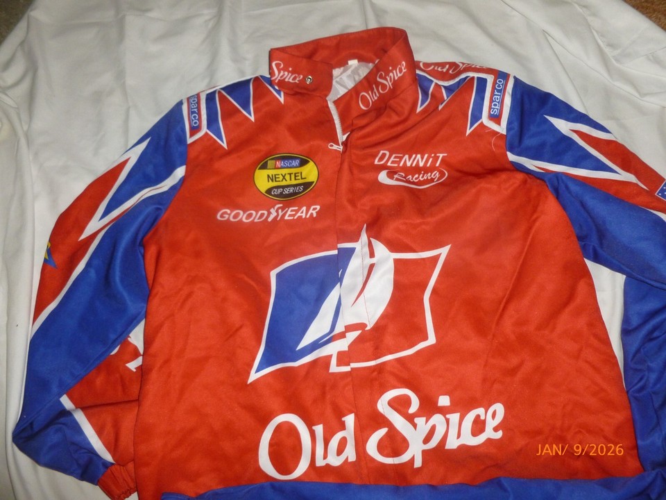 Cal Naughton Racing Driver Old Spice Racing Jacket Pants Set L Large ...