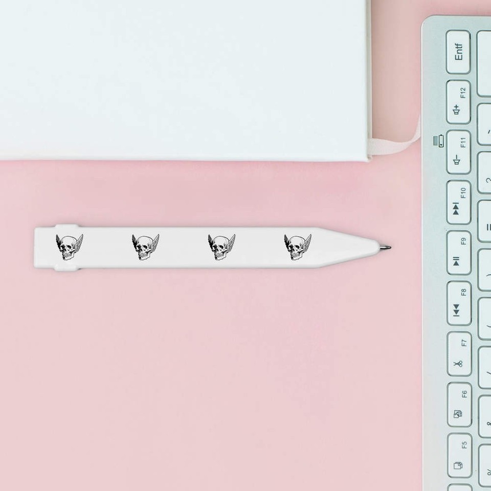 'Human Skull with Wings' Flat Magnetic Pen (MP00033123) | eBay UK