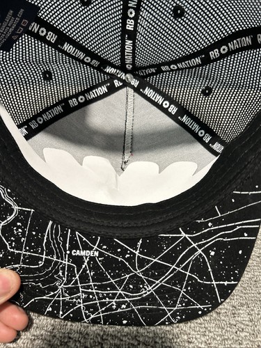 Rust Belt Nation Local Camden Black Foil Snapback Trucker Hat Mesh RBN ...