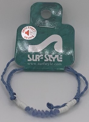 Surf Style Blue White Braided Bracelet Anklet 136250 Brand New ...