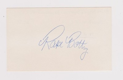 Ralph Botting - Signed 3x5 - Debut 1979 - Angels | eBay