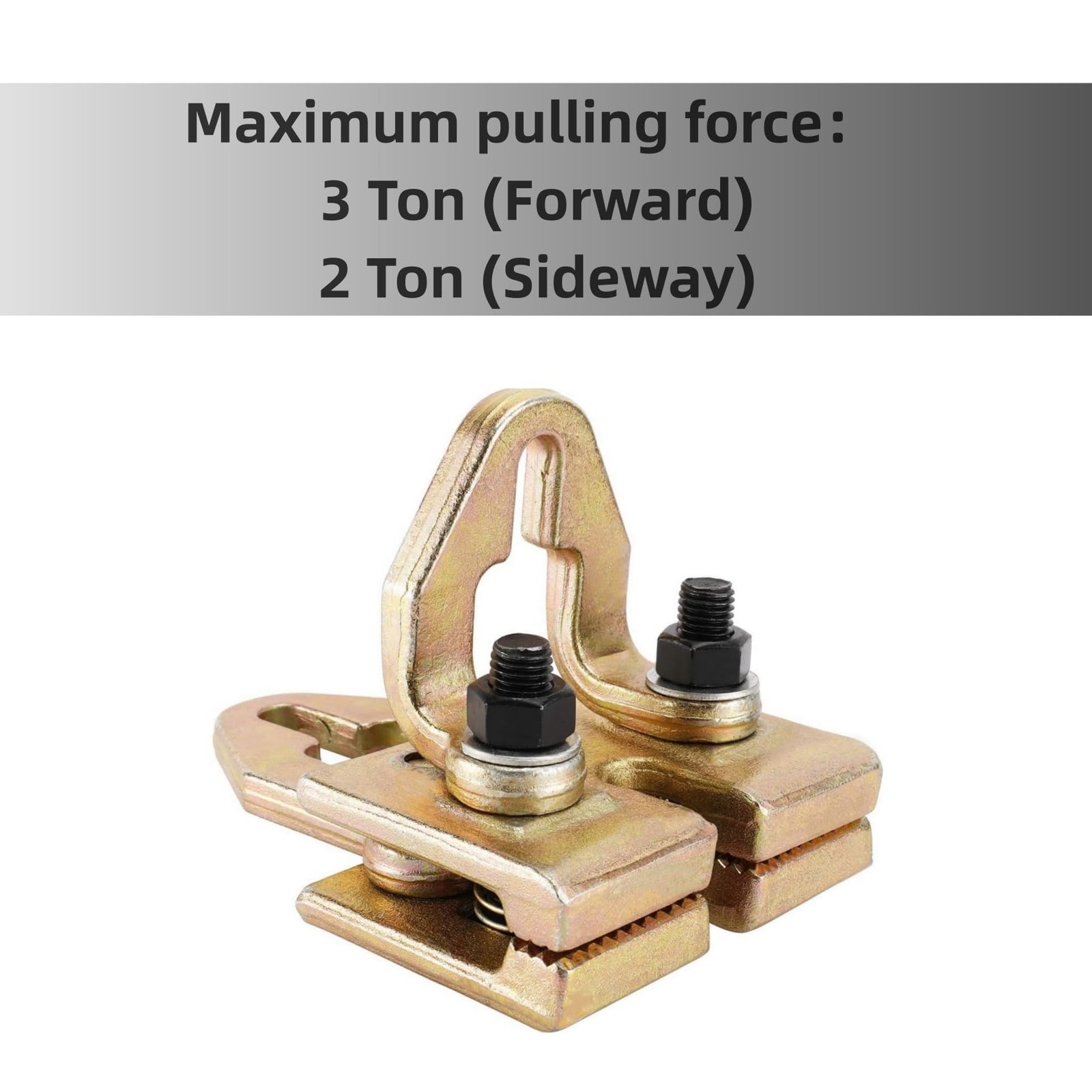 Heavy Duty 5 Ton Car Pulling Hook Right Angle 2 Way Auto Body Pull ...