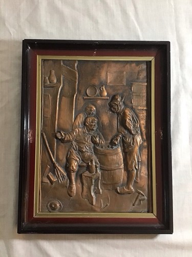 Vintage Copper Relief Repousse Wall Art Picture. Poland | eBay