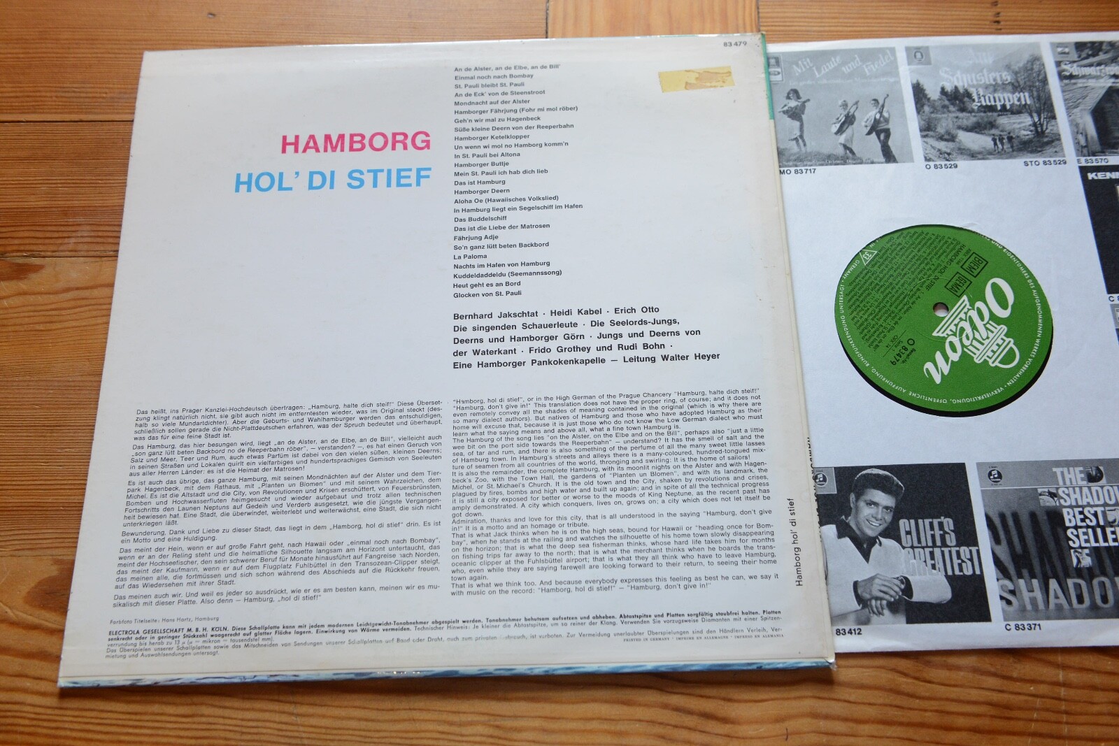 Hamborg, Hol' Di Stief LP Odeon 83479 Heidi Kabel Erich Otto Frido ...