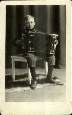 Handicap Crippled Boy w/ Accordion Fergus Falls MN POLIO? Social ...