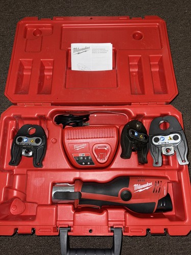 Milwaukee M12 Force Logic Press Tool 2473-20 1/2”, 3/4" & 1” Kit • | eBay