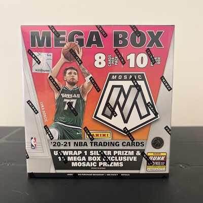 2020-21 Panini Mosaic Basketball NBA MEGA BOX Sealed Exclusive Prizms ...