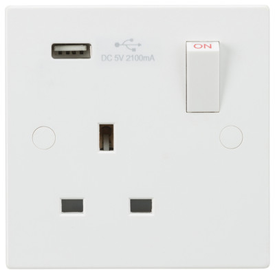 13A 1G Switched Socket with USB Charger 5V DC 2.1A | eBay UK