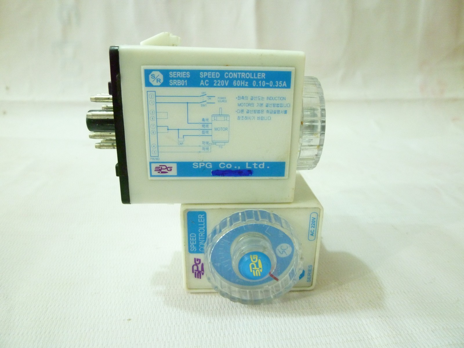 SRB01 SPG Motor Speed Controller SPG Series AC220V SPG CO LTD LOT OF 2 ...