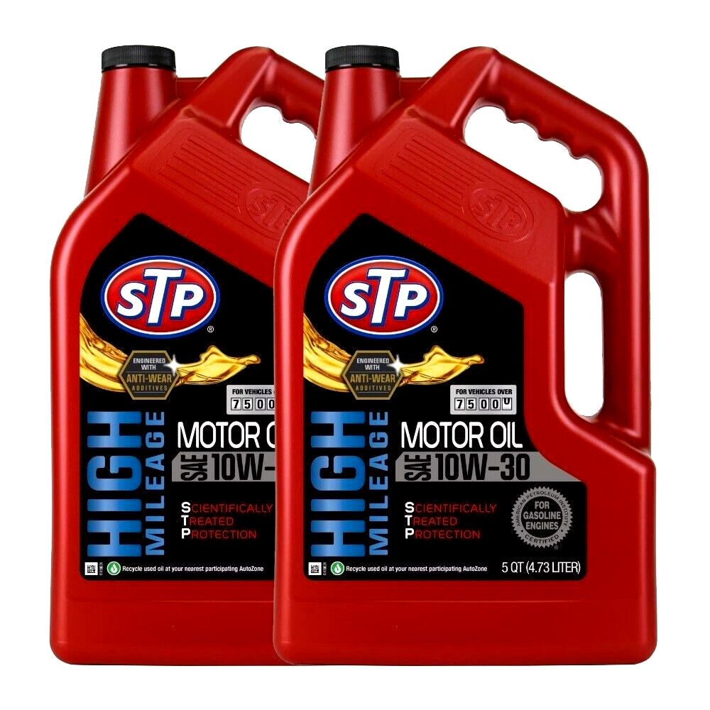 STP SAE 10W-30 High Mileage Conventional Gasoline Engine Oil - 10 Quart ...