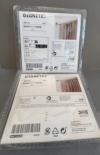 Ikea Dignitet Curtain Wire Rod Sets (2)Stainless Steel 600.752.95 ...