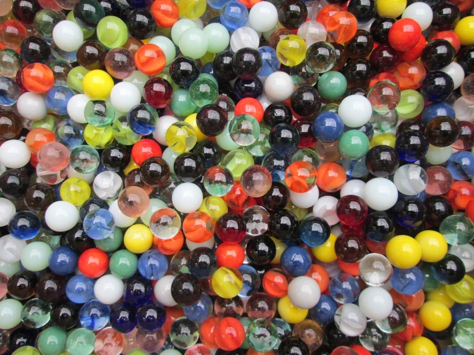 MARBLES BULK LOT 9/16 INCH A GREAT MIX 3 OF POUNDS MARBLES | eBay