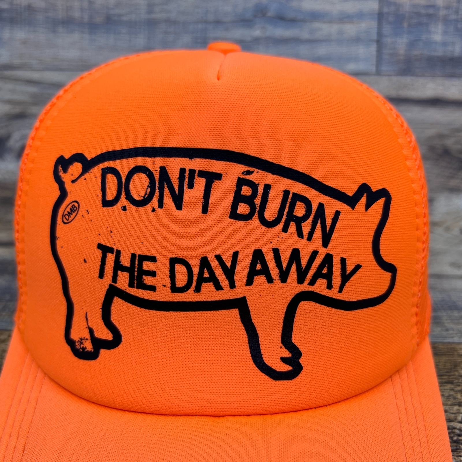Dave Matthews Band Mens Trucker Hat Neon Orange Pig DMB Retro Baseball ...