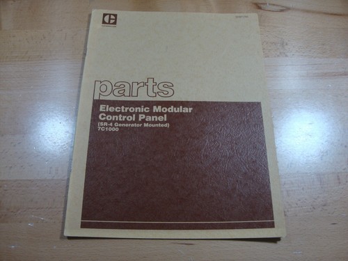 Caterpillar Parts manual catalog SR4 generator mounted control panel ...