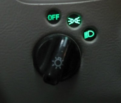OEM Ford Explorer Mountaineer Headlight Switch 3L5Z11654BA Green Bulb ...