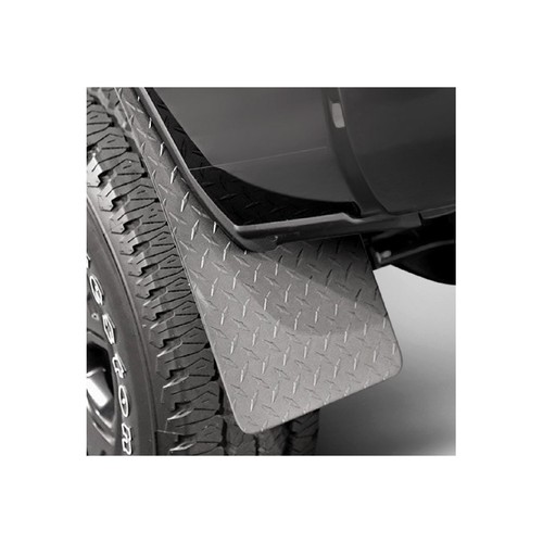 Deezee DZ1808TB Pair of Black Aluminum Diamond Plate Mud Flaps for ...