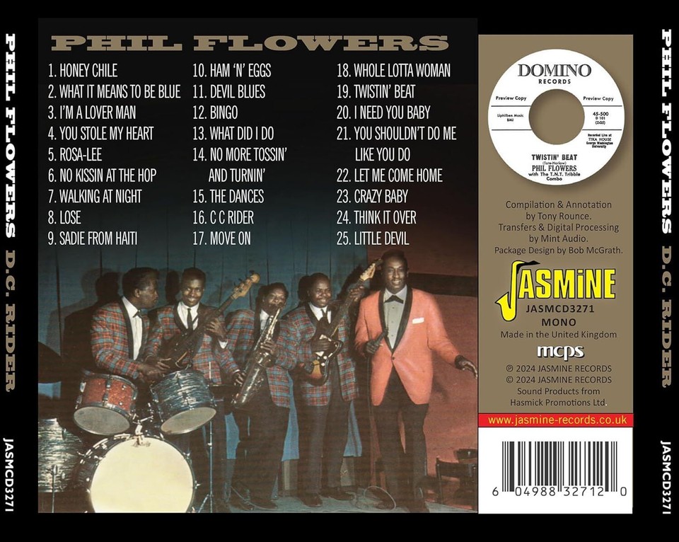 Phil Flowers D.C. Rider: Washington Rhythm & Blues 1958-1962 (CD) Album ...