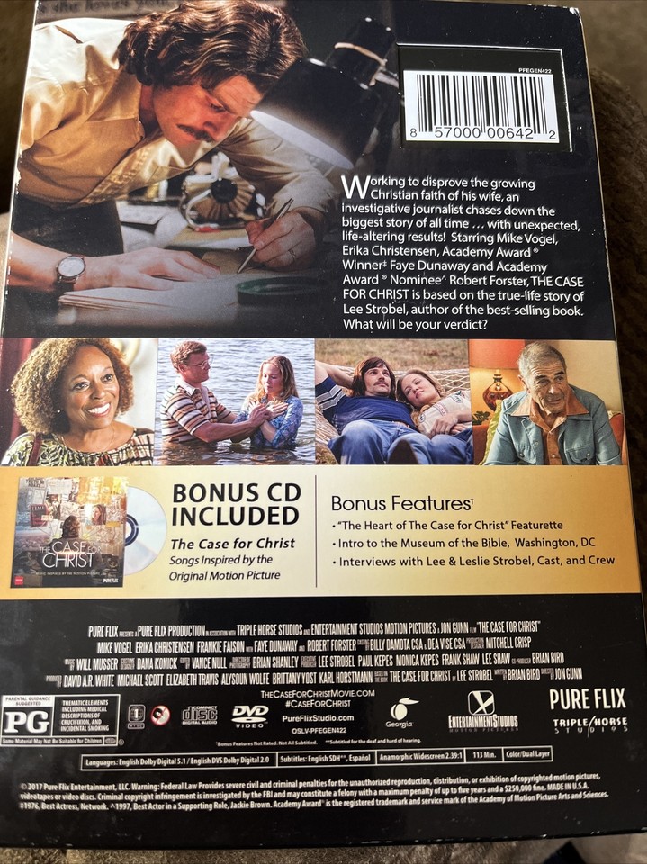 The Case for Christ (DVD, Widescreen, 2017) + Bonus CD - Based on True ...