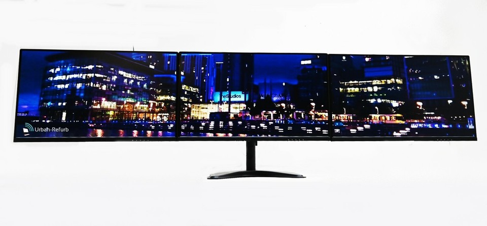 MULTI SCREEN FRAMELESS MONITOR BUNDLE SETUP NEW 72" 3 x 24" THIN | eBay UK
