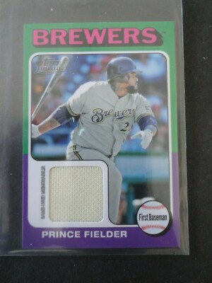 2011 Topps Lineage Prince Fielder 1975 Mini Jersey Brewers - PWE .95 ...