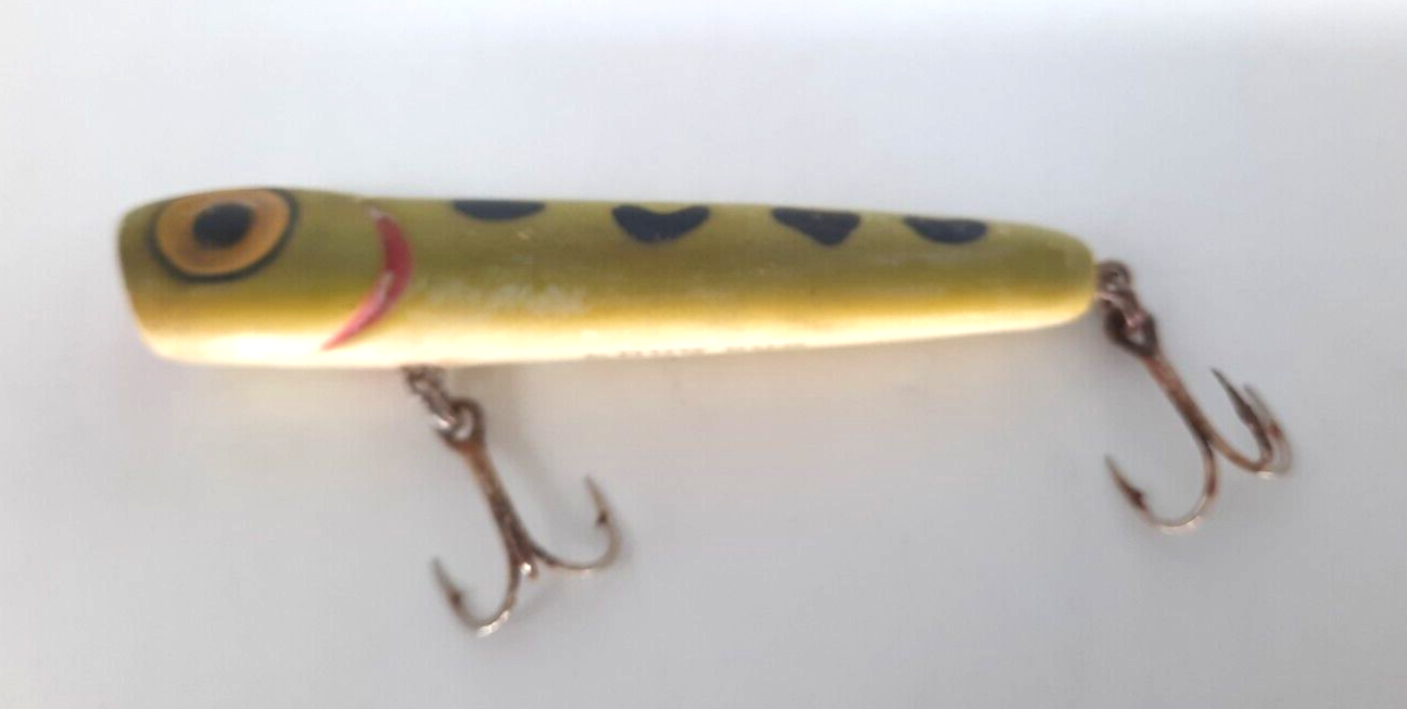 VTG, Rattlin Chug Bug, Frog Colors Green Black Spots, 3-1/4”, 2-Hooks ...