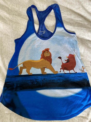 Disney The Lion King Racerback Tank Top Sz S Hakuna Matata Walking ...
