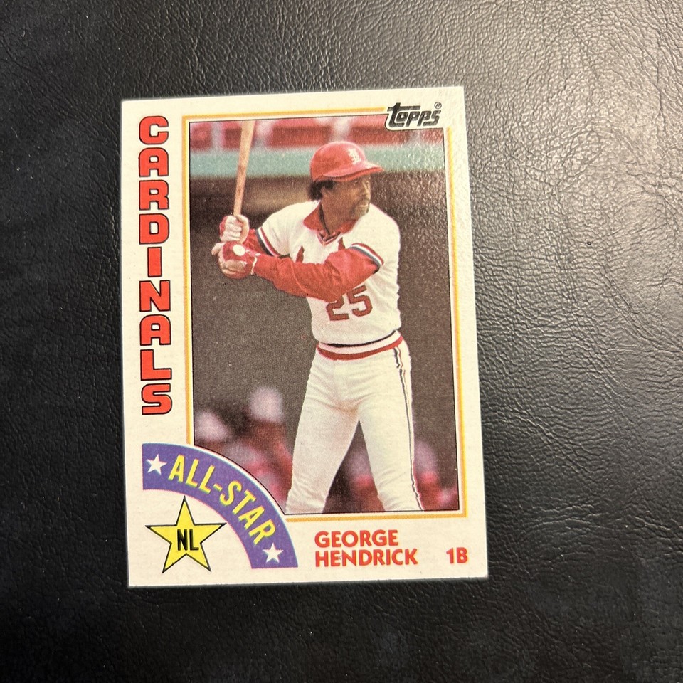 C29 Topps 1984 #386 George Hendrick, St. Louis Cardinals All-Star | eBay