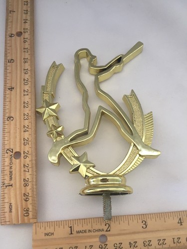 Baseball Player With Bat iWith Modern Design Gold Plastic Trophy Topper ...