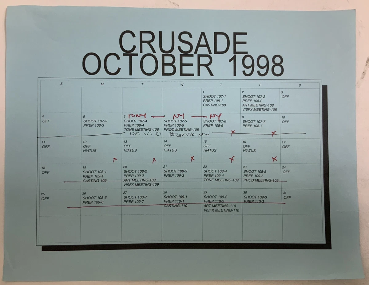 Calander October 1998