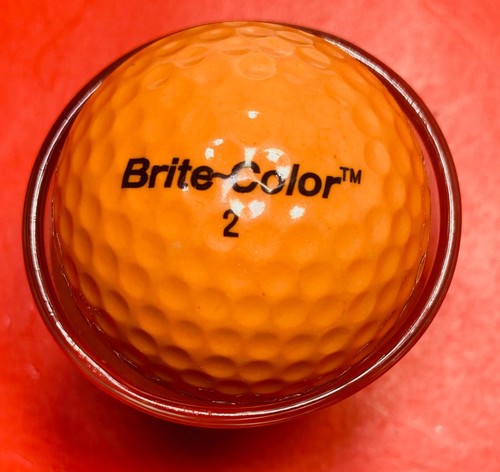 BRITE COLOR ORANGE LOGO GOLF BALL RARE VINTAGE | eBay