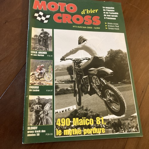 Motorcycle Cross Yesterday 3 2005 Maico 490 81 Leslie Archer Norton ...