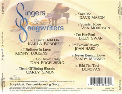 VARIOUS ARTISTS - SINGERS AND SONGWRITERS NEW CD 777966255323| eBay