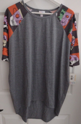 LuLaRoe Irma Halloween Top Size Small Women's Spooky Masks New | eBay
