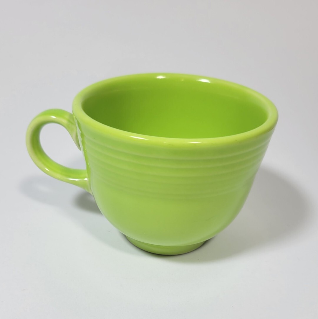 FIESTAWARE Fiesta Ware Cup Lime Green Small Coffee Mug HLC USA Homer ...