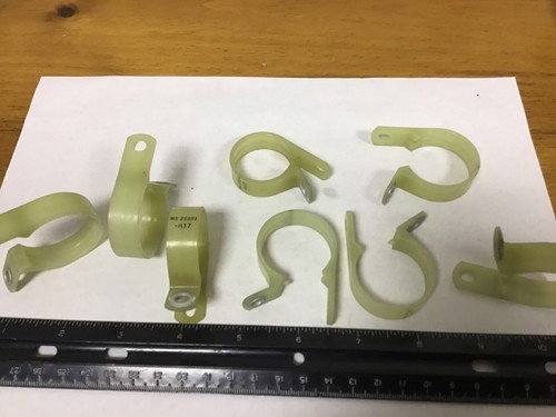 New Qty (8) 1 1/8" Mil Spec Plastic Loop Clamps, MS25281 R17 | eBay