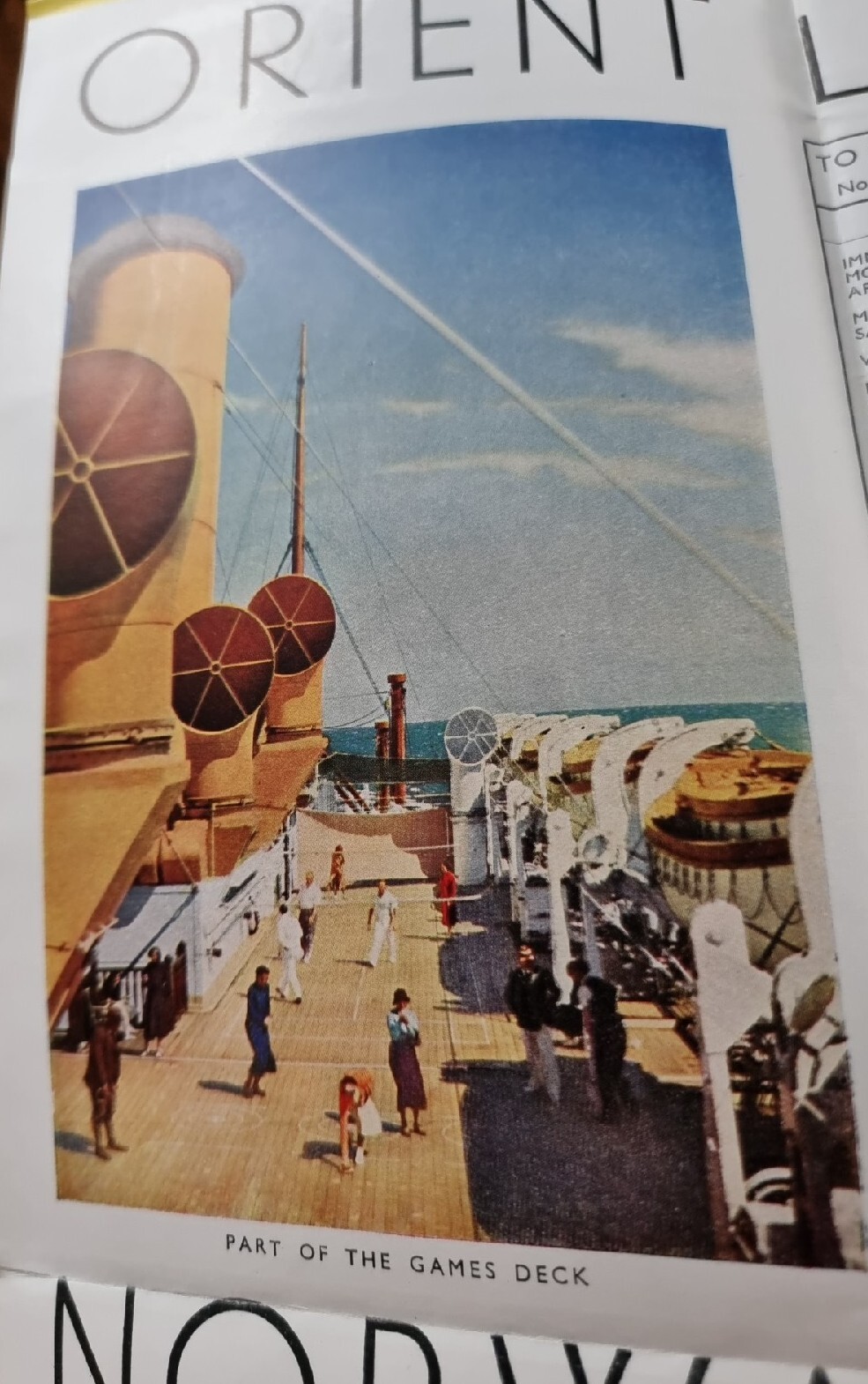 1935 SS Orontes,Orford,Orama,Orion Orient Line Cruises Norway brochure ...