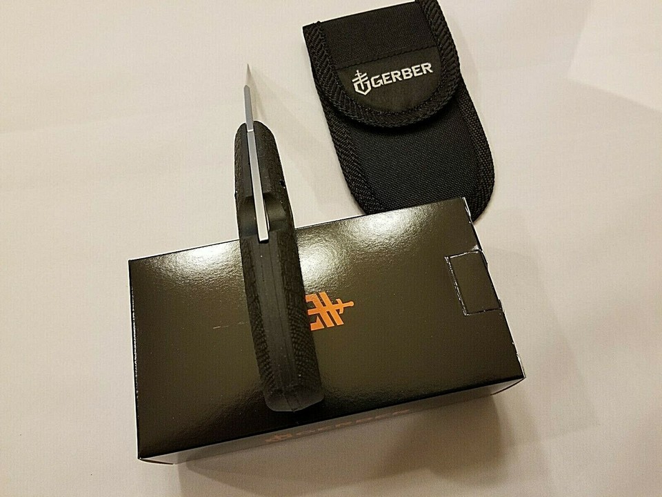 GERBER KNIFE - GATOR Lockback #6079 + SHEATH - 5" CLOSED - USA - NIB | eBay