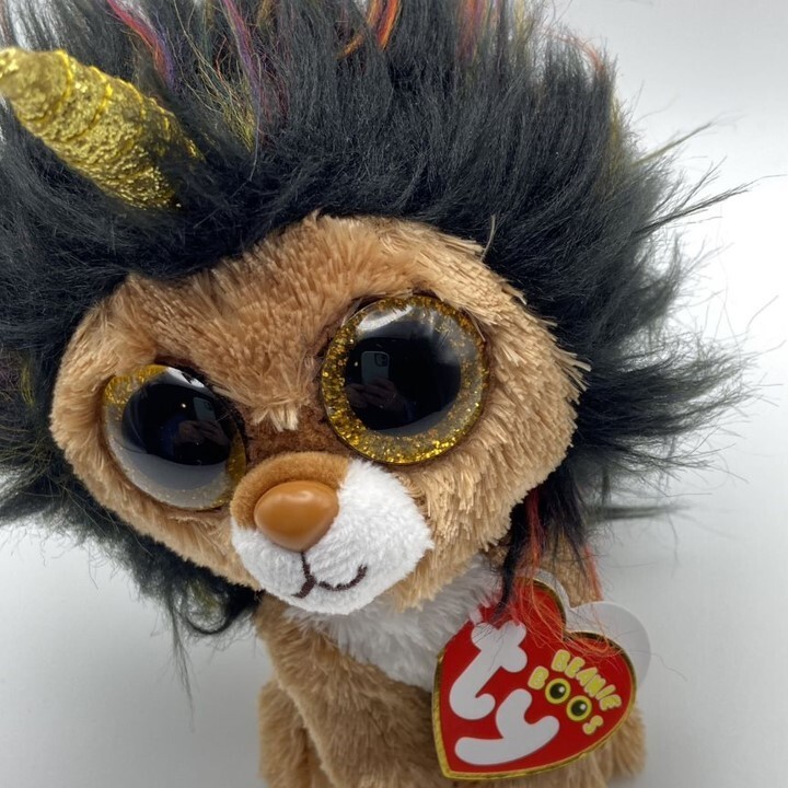 Ty Beanie Boos RAMSEY the LionCorn 6” Plush Lion Cub Unicorn Cute Leo ...