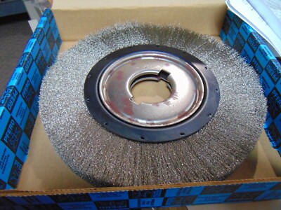 PFERD 10" OD Crimped Wheel, Wide Face, .006" ss Wire 2"AH With 81175 ...