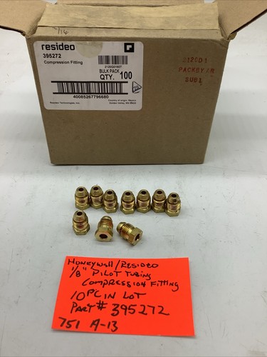 Honeywell Pilot Compression Fitting, 395272, (10 Pc In Lot) 751-A-13 | eBay