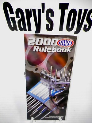 2000 NHRA Rule Book | eBay