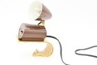 Vintage Tensor Brushed Gold and Brown Headboard Reading Light Lamp ...