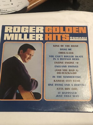 Vintage Roger Miller Golden Hits Smash Records LP Record MGS 27073 ...